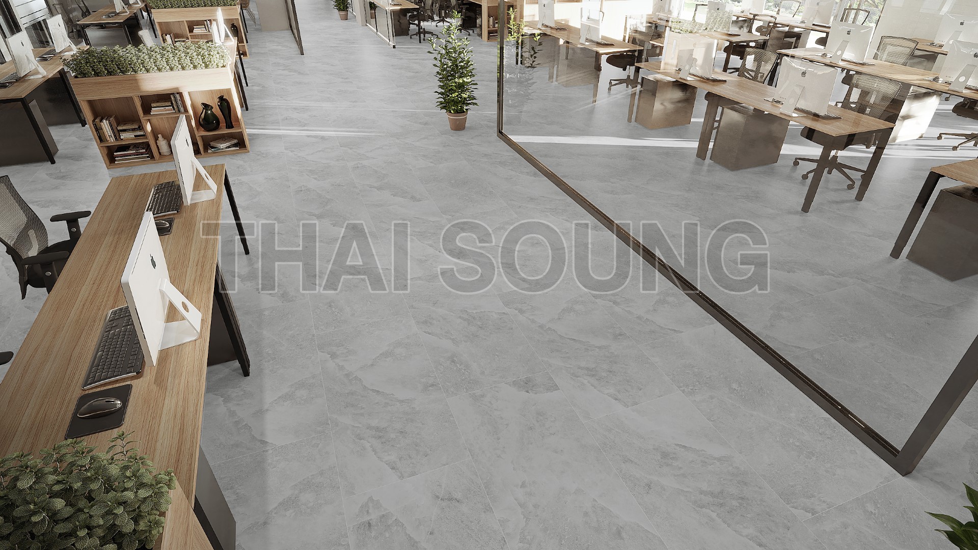 กระเบื้อง CAESAR MARBLE GREY CARVED MATT RAN9 R9 60x120