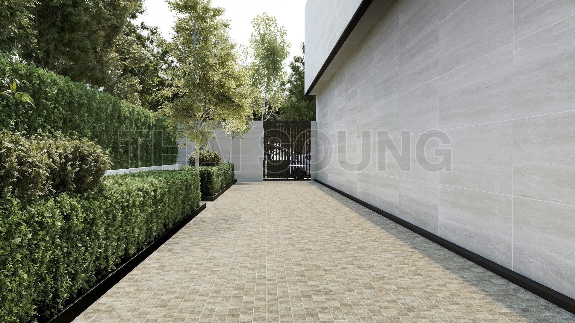 กระเบื้อง TSCOBBLE05 COBBLE SQUARE BEIGE ROUGH R11 60x60