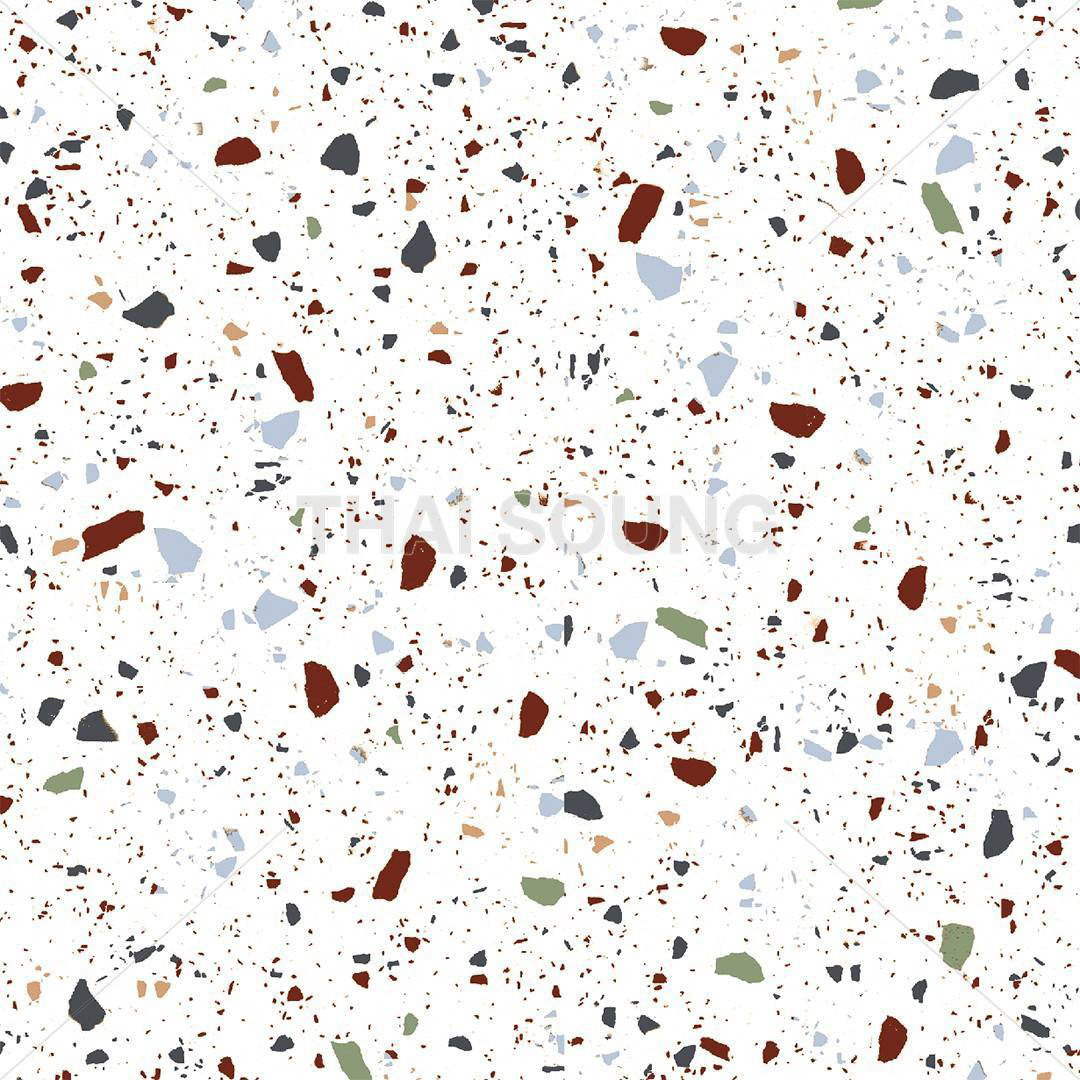 กระเบื้อง TERRAZZO COLOR M GREY RED BROWN MATT R9 60x60